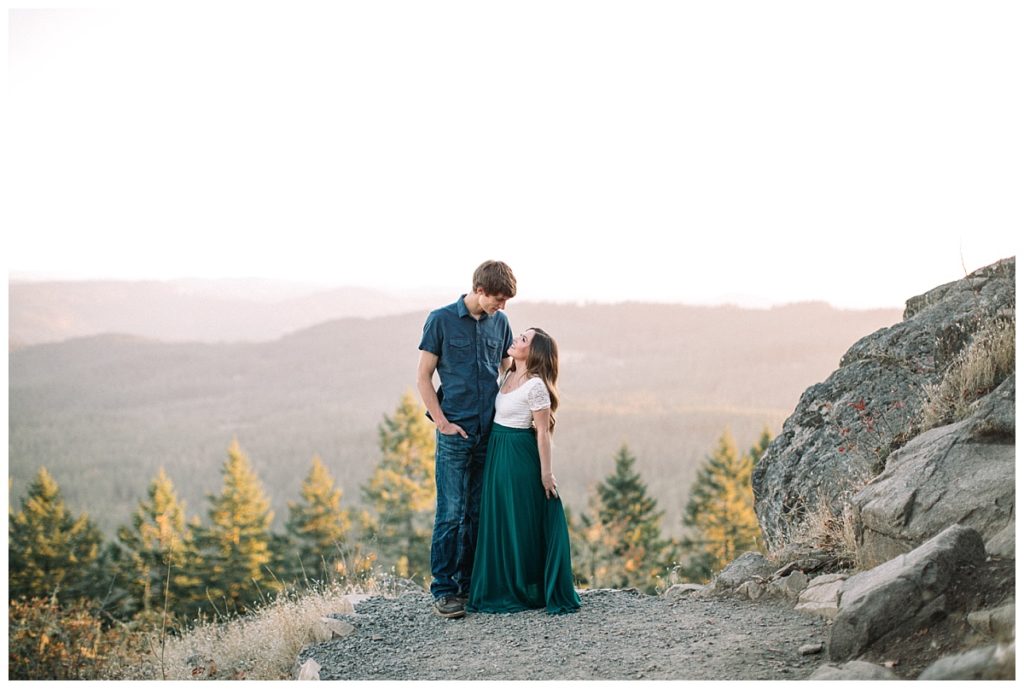 Bobby + Natalie | Oregon Mountain Top Boho Engagement | Ashley Cook ...