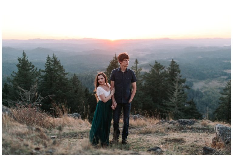 Bobby + Natalie | Oregon Mountain Top Boho Engagement | Ashley Cook ...