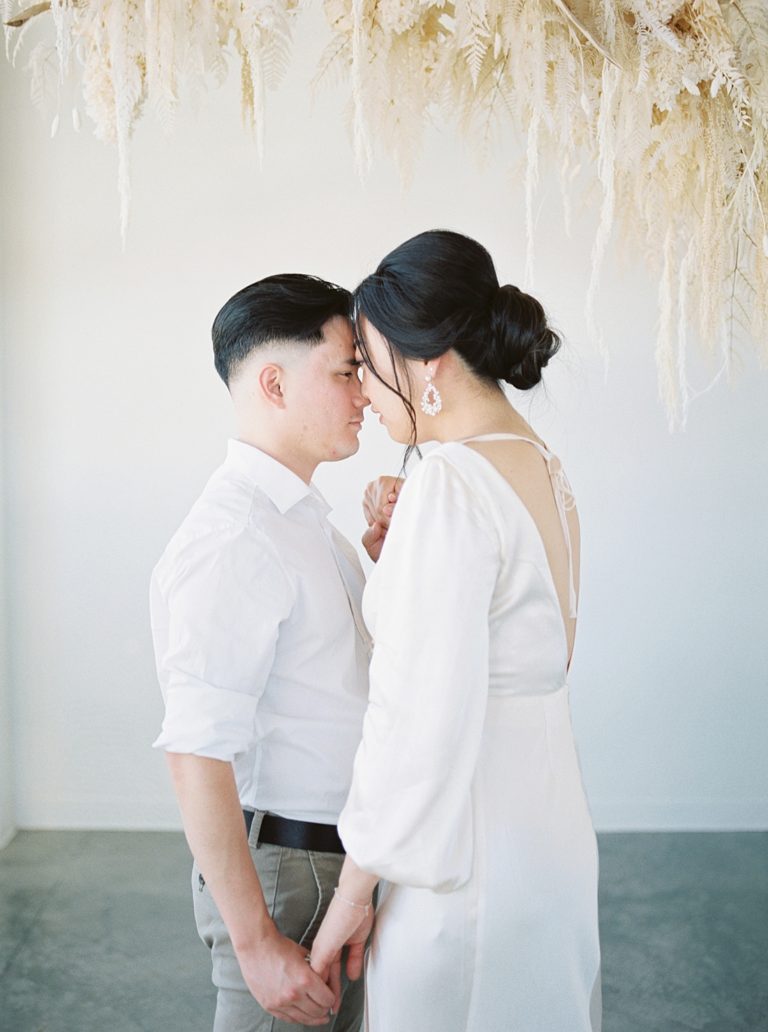 A Modern Editorial Engagement Photo Session In Portland Studio | Yun & Brandan - Ashley Cook ...